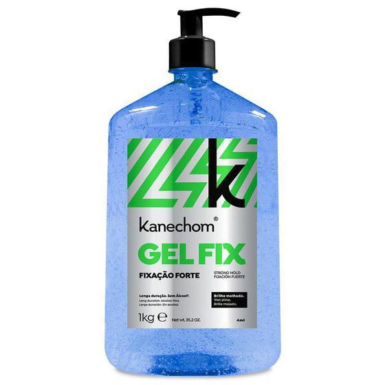 Gel Fix Kanechom 1Kg Forte Azul - Gel de Cabelo - Magazine Luiza