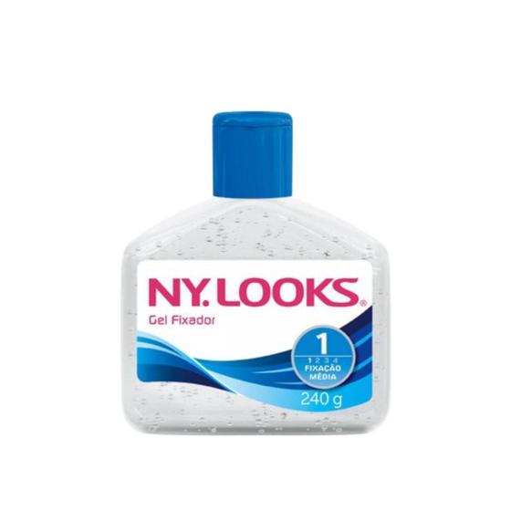 Gel Fixador para Cabelo NY Looks Fixação Média Incolor 240g - Gel de ...