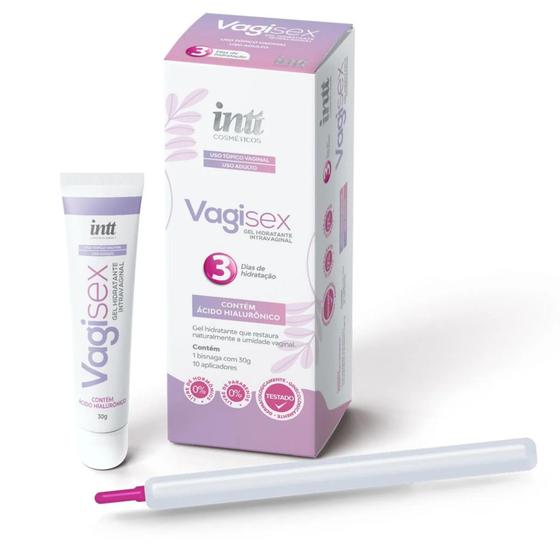 Gel Hidratante Íntimo Ácido Hialurônico Com Aplicador 30G - Intt - Gel ...