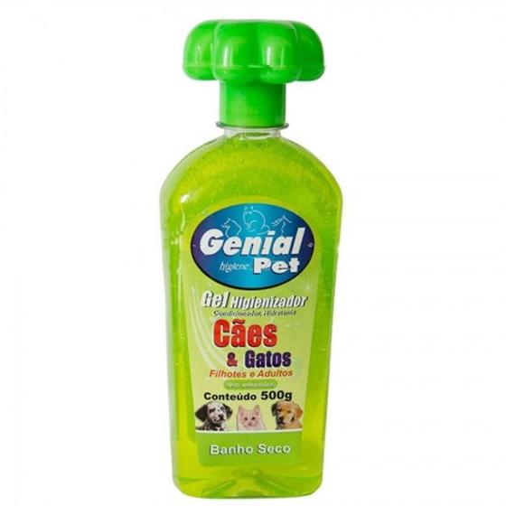 Gel Higienizador Banho Seco Genial Pet 500 Ml - Banho a Seco Pet ...