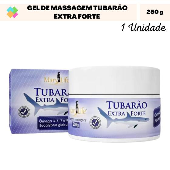 Gel Massageador Tubarão Mary Life - Pote (250 g) - Mary Life Cosméticos ...