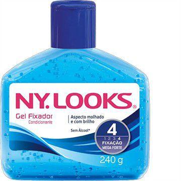 Gel Ny Looks Azul Fixador Condicionante 240g - Gel de Cabelo - Magazine Luiza