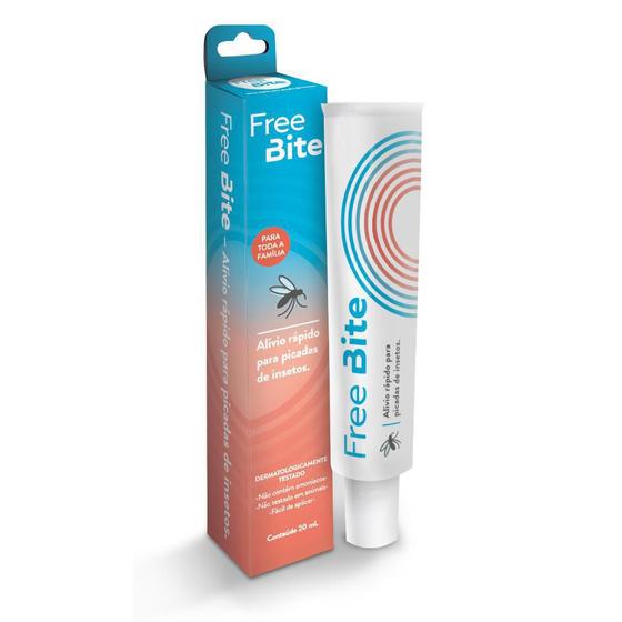 Gel Pós Picada De Insetos E Mosquitos - Free Bite 20Ml - Pomada para ...