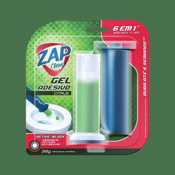 Gel sanitario adesivo zap clean aparelho citrus 38g - SECAR - Pastilha ...