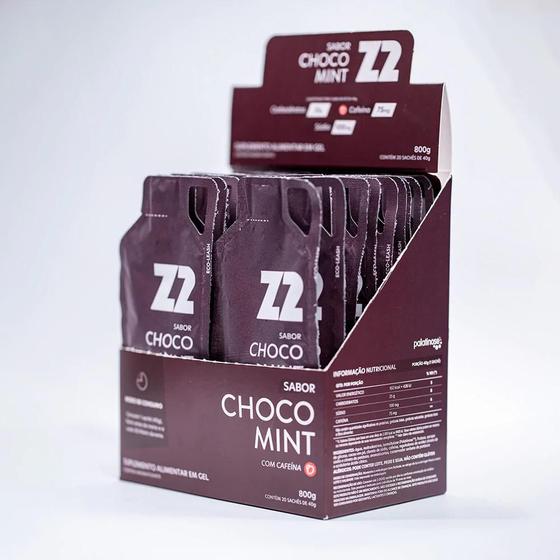 Gel Z2 40g Caixa 20 Sachês Sabor Choco Mint 75mg Cafeína - Cafeína ...