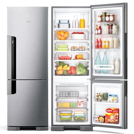 Geladeira Refrigerador Consul 2 Portas 397L Frost Free Inverse Inox ...