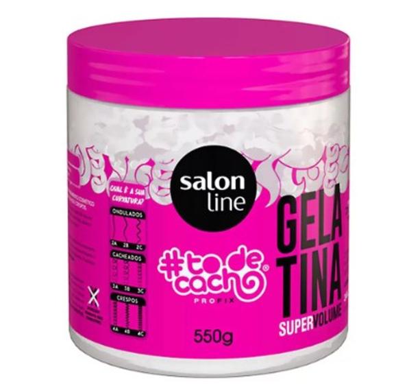Gelatina Salon Line TodeCacho Super Volume Gel mix para misturinhas ...