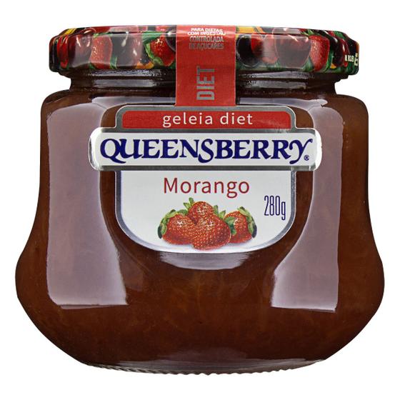 GELEIA MORANGO DIET zero açucar QUEENSBERRY VIDRO 280G - Geleia ...