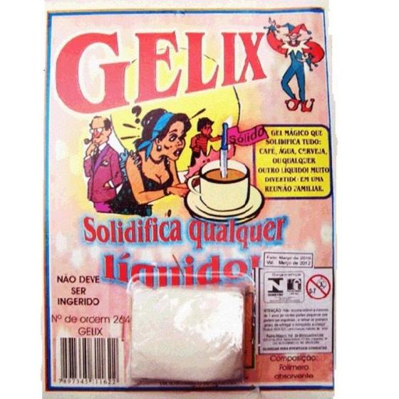 Gelix - Pó Solidificador de Bebidas - Brincadeira Pegadinha - Magic ...