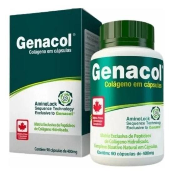Genacol Colágeno Hidrolisado em Cápsulas 400mg 90 Cápsulas - Mutena - Colágeno - Magazine Luiza