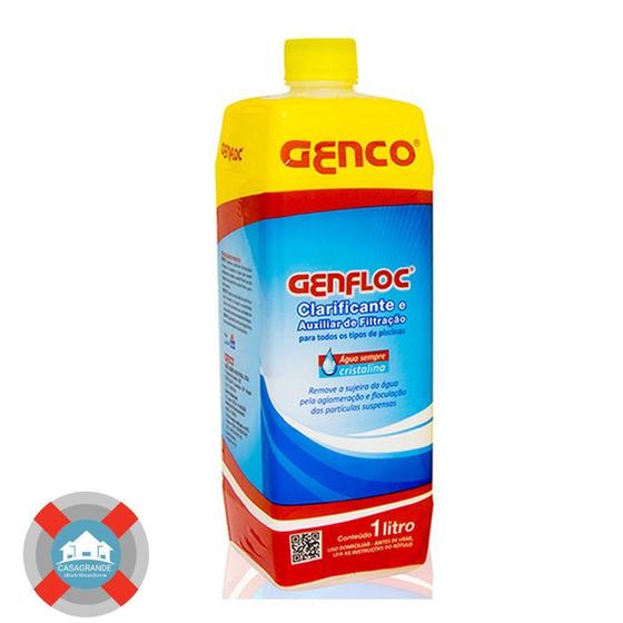 Genco - Genfloc Clarif/Aux. Filt.1000 Ml - Clarificante - Magazine Luiza