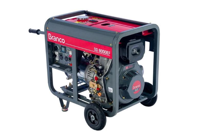 Gerador à Diesel 6,5Kva Monofásico P. Elét. BD8000 EF Branco - Gerador ...