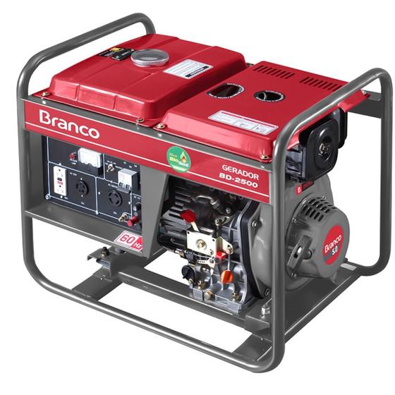 Gerador bd 2500 partida elétrica - BRANCO - Gerador de Energia - Magazine Luiza