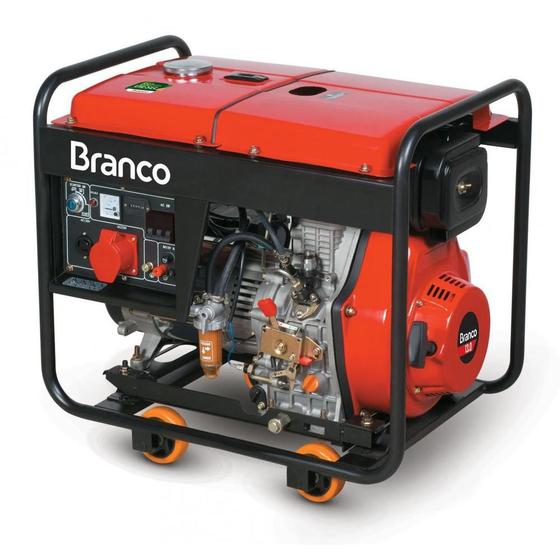 Gerador de energia 8 kva à diesel trifásico 380v partida elétrica - BD-8000E3 - Branco - Gerador ...