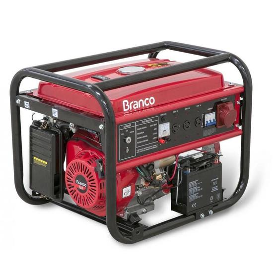 Gerador de energia 8,0 kva à gasolina trifásico 380v partida elétrica - B4T-8000E - Branco ...