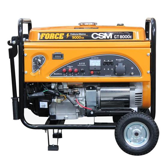 Gerador Portátil à Gasolina 9 KVA 15 HP 380V Trifásico Gt8000E Force ...