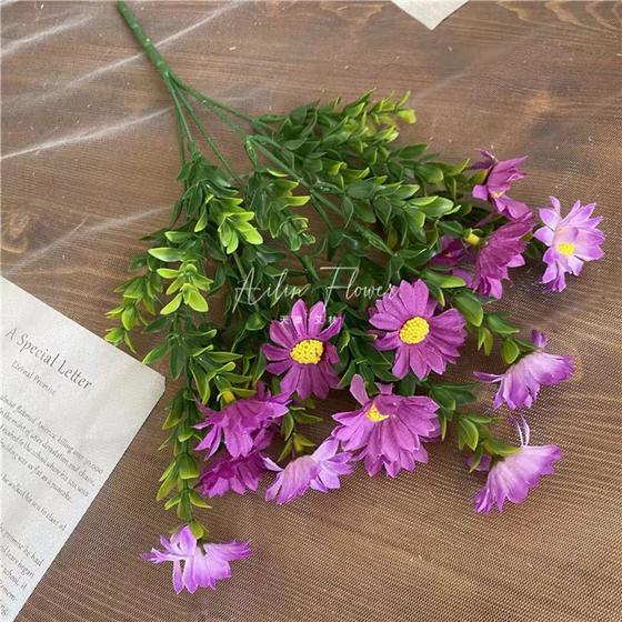 Gerbera Margarida Buque com 15 Flor Artificial P/ Decoração Casamento ...