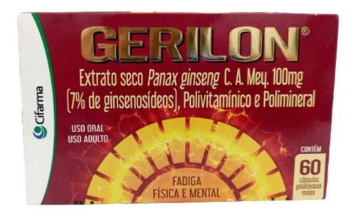 Gerilon Suplemento Em Cápsulas Caixa 60 Unid Cifarma De 100g ...