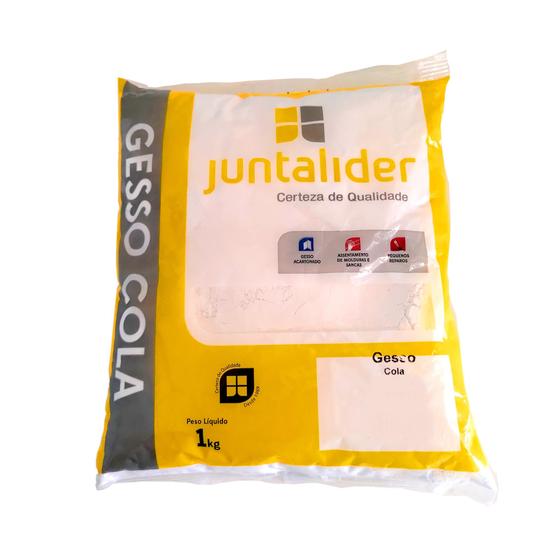 Gesso Cola Sanca Moldura Placa 1kg Juntalider - Materiais de Construção ...