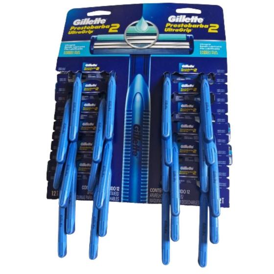 Gillette Prestobarba Ultragrip Cabeça Fixa Cartela Com 24 - Aparelho de ...