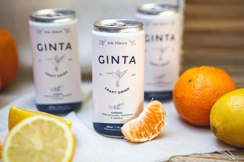 Gin Tônica Ginta Rtd Sabor Clássica - Caixa Com 12 Unidades - Drinks ...