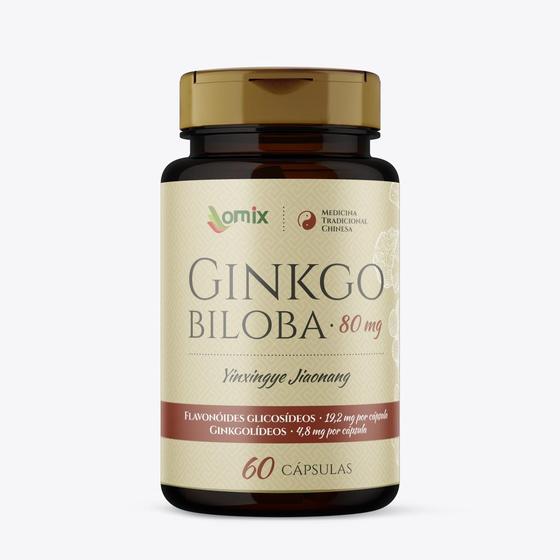 Ginkgo Biloba (80 mg) - 60 cápsulas - Omix - Ginkgo Biloba - Magazine Luiza