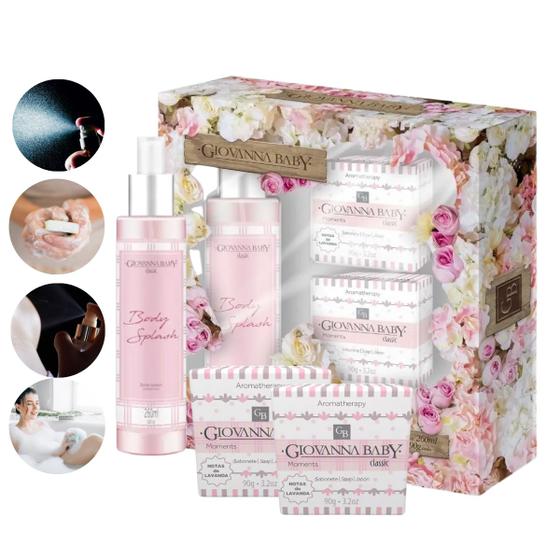 Giovanna baby kit flores body splash 260ml e 2 sabonetes 90g - Kit de ...