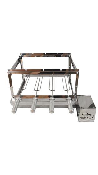 gira grill 4 espeto inox para churrasqueira pré moldada - INFINITY ...