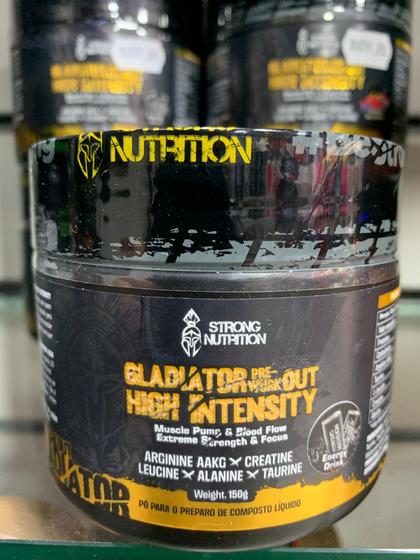 Gladiator Pré-Treino 150G - Sabor Blueberry - Strong Nutrition - Pré ...