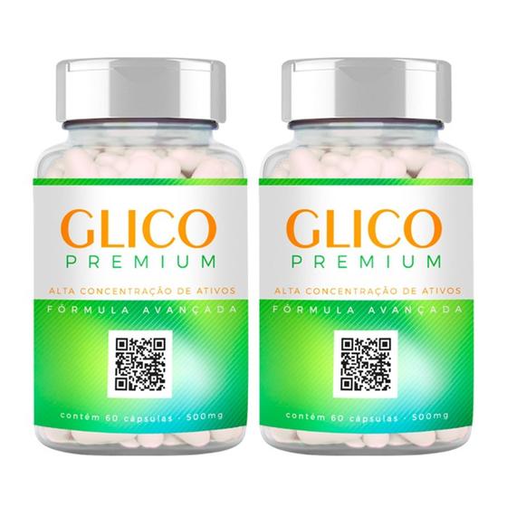 Glico Premium 2 Potes com 60 cápsulas em cada pote - Fitoterápicos ...