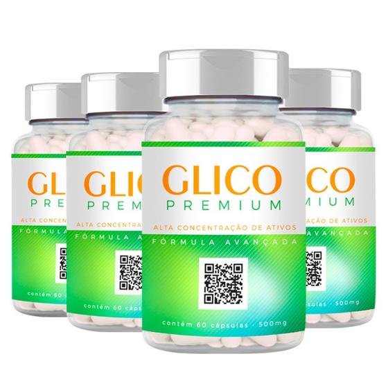 Glico Premium 4 Potes contendo 60 cápsulas em cada frasco ...