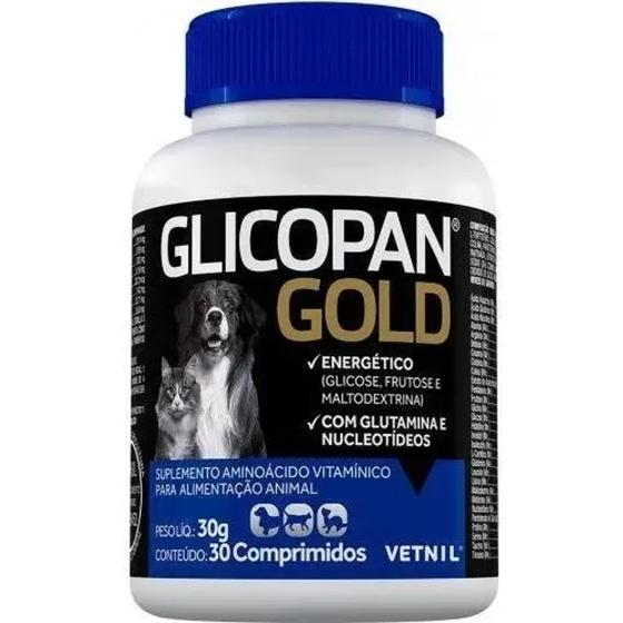 GLICOPAN GOLD COMPRIMIDOS - frasco com 30 compr. - Vetnil - Vitaminas e ...