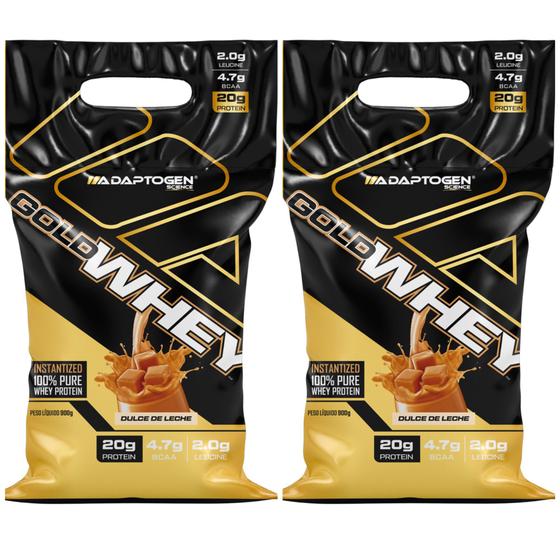 Gold whey 900g proteína concentrado - Adaptogen - Adaptogen - Whey ...