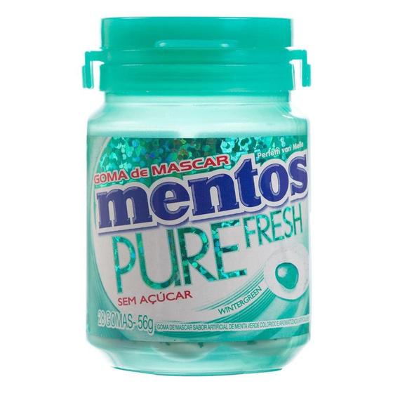 Goma De Mascar Mentos Purê Fresh Wintergreen Sem Açúcar 56G - Chicletes ...