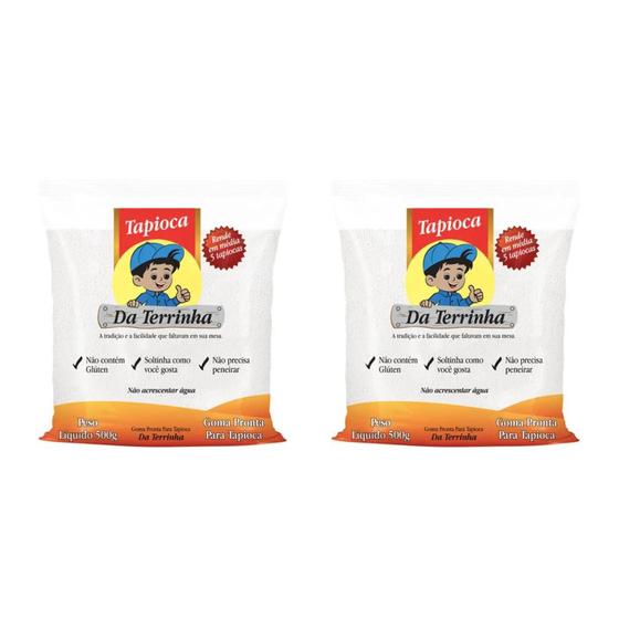 Goma De Tapioca S/ Glúten - Da Terrinha 1kg (2 X Pcts 500g) - Tapioca ...