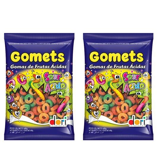 Goma Gomets Anel Ácido Jujuba Azedinha Kit 2 Unidades 600g - Dori ...