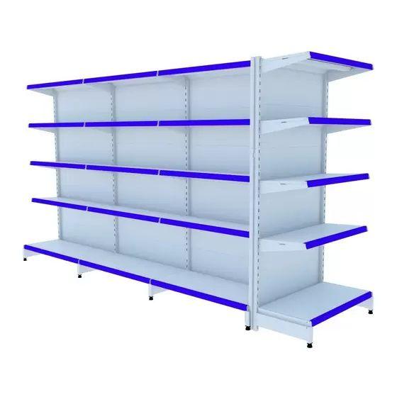 Gondola Centro 1,70m Amapá Flex Kit 3 Metros 1 Ponta Branco Porta ...