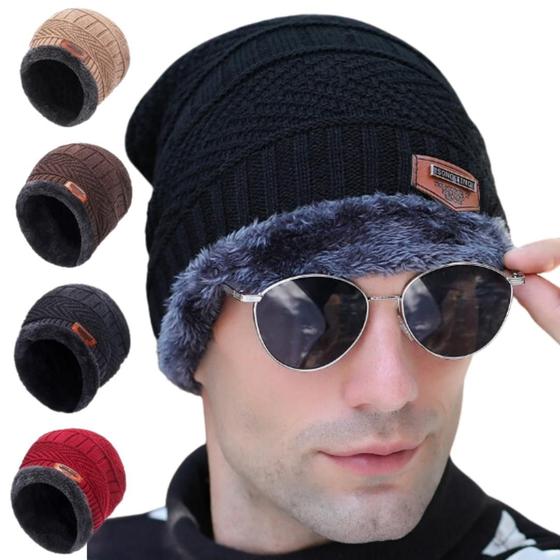 Gorro Touca Inverno Com Forro Interno De Pelinho Estilosa Para Frio ...