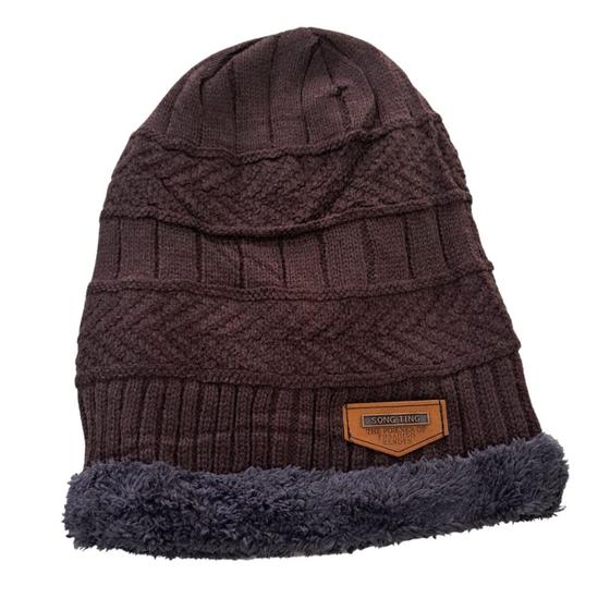 Gorro Touca Inverno Lã Masculino Estilosa Forrada Pelinho - BY TINA ...
