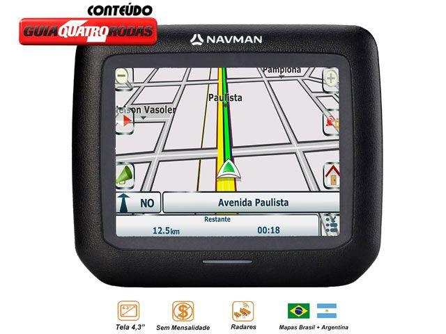 GPS 3,5 Polegadas alerta radar + de 1200 cidades - Mapas Brasil ...