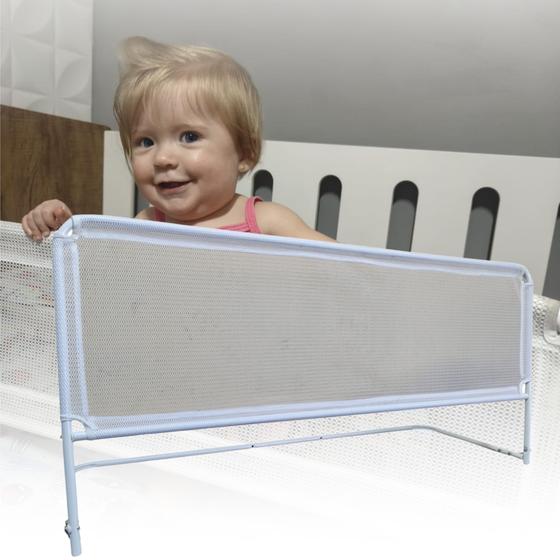 Grade De Cama Com Tela de Proteção Para Crianças e Idosos Cama Normal ...