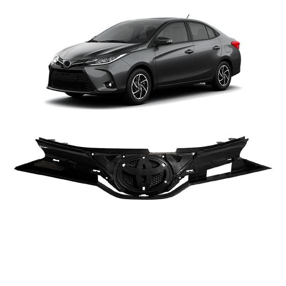 Grade Dianteira Yaris Ano 2023 Preta Sem Moldura 53114-Yp140 - Vikn ...