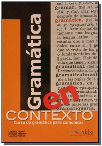 GRAMATICA EN CONTEXTO - NIVEL A1-B2 - - Livros de Gramática - Magazine ...