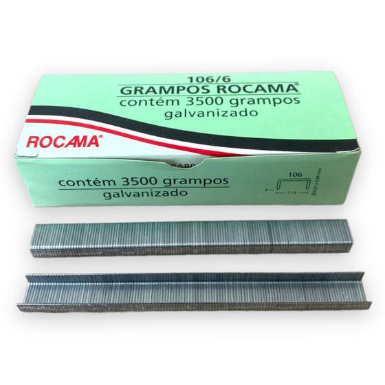 Grampo 6mm 106-6 Rocama 3500 Grampos Galvanizados Tapeceiro - Grampo de ...