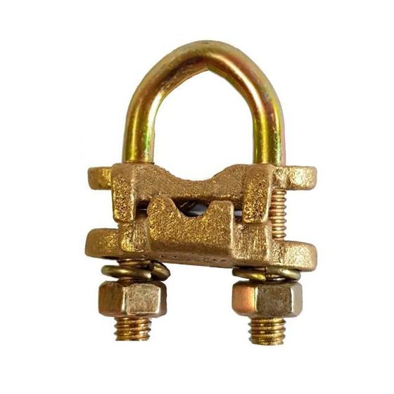Grampo Conector Gtdu Duplo Aterramento Terra Tipo U para Haste 5/8-3/4 ...