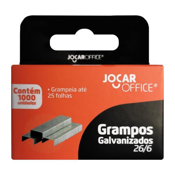 Grampo Galvanizado 26/6 Caixa com 1000 Unidades Jocar Office - LEONORA ...