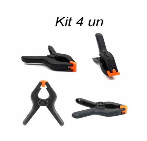Grampo Multiuso Marceneiro 4 Polegadas Starfer Kit 4 Un - Grampo para ...