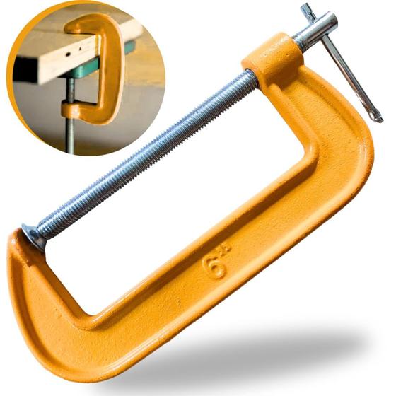 Grampo Sargento Fixação Tipo C 6 Polegadas Beltools - Grampo de Fixação ...