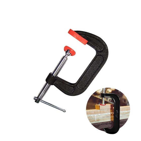 Grampo Sargento Tipo C 6" Polegadas com Aperto em Rosca - Mtx - Grampo ...