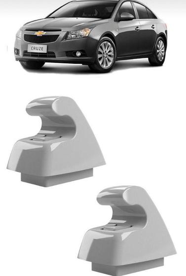 Grampo Suporte do Quebra-Sol Cinza Claro GM Agile Cobalt Cruze Montana Tracker Par - Auto Parts ...